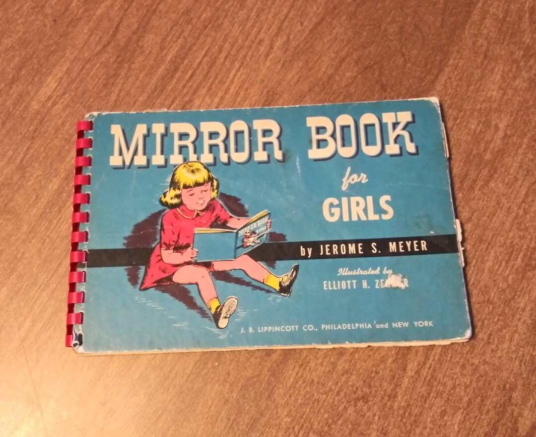 Vintage Children's Book Mirror Book for Girls 1949 Nurse Stewardess ...