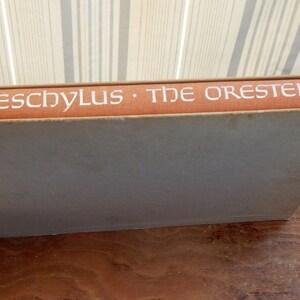 Vintage Book Aeschylus the Oresteia Trilogy Hardcover W Sleeve - Etsy