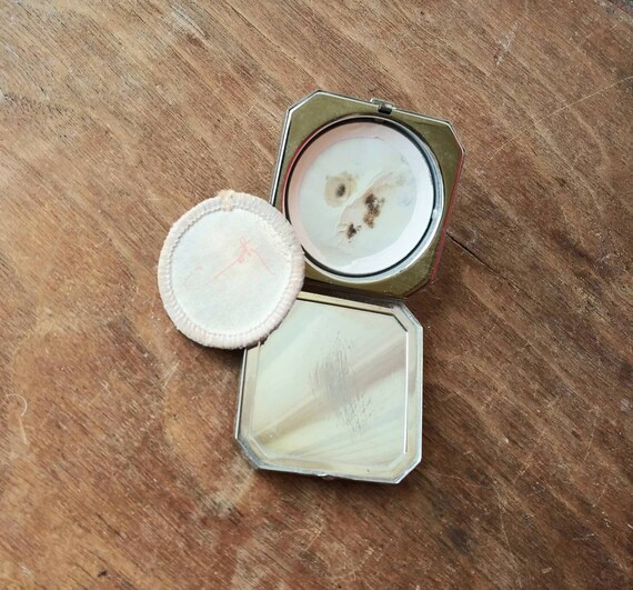 Vintage Compact Coty Pressed Powder Compact Small Sil… - Gem