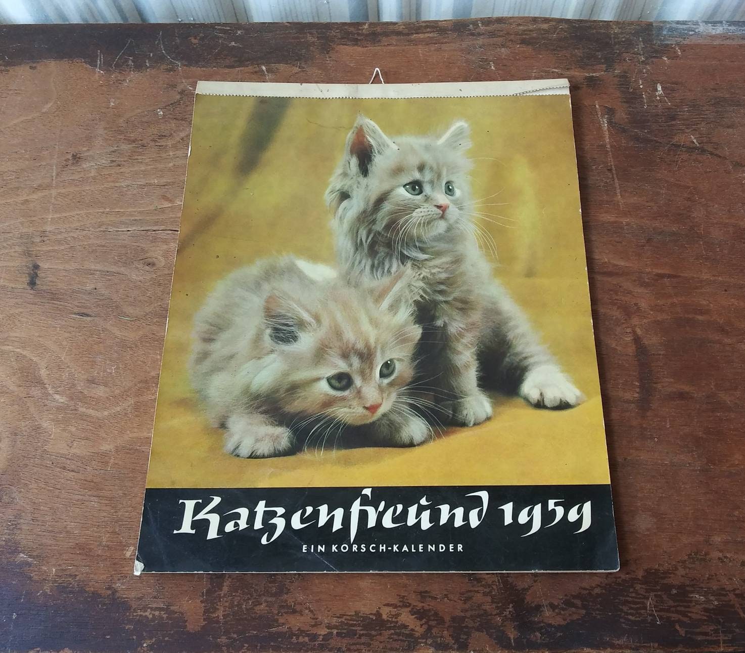 Vintage Kitty Cat Calendar Katzenfreund Cat Lover 1959 Ein - Etsy