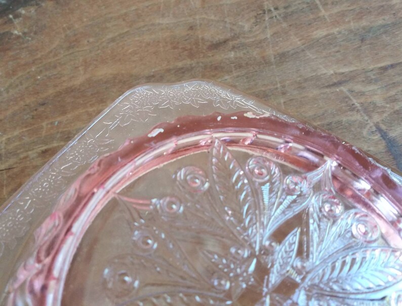 Antique Pink Depression Glass Pink Jeanette Glassware Adam - Etsy