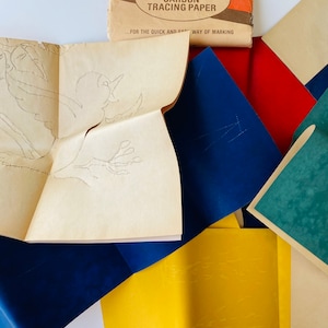 Vintage Dressmakers Carbon Tracing Paper Colored Paper Different Colors ...