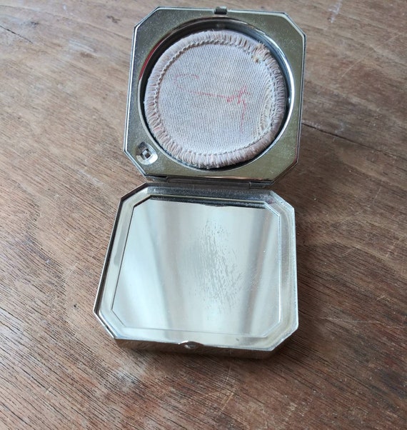 Vintage Compact Coty Pressed Powder Compact Small Sil… - Gem