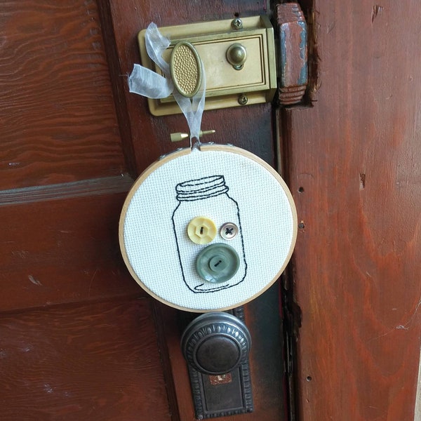 Cross Stitch Button - Etsy