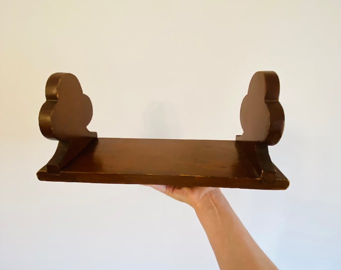 Vintage Wood Table Top Bookshelf Hymn Pew Book Rack Handmade - Etsy
