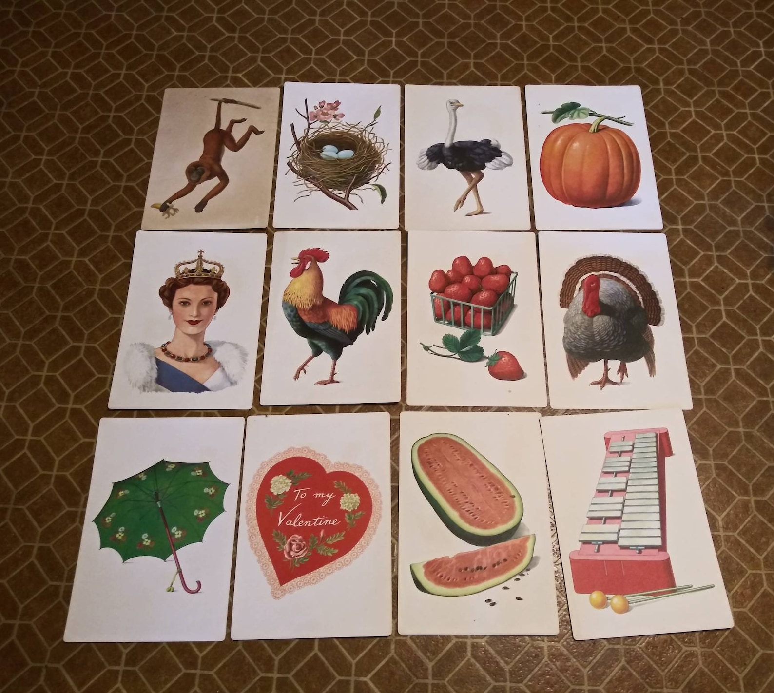 PICK FROM A-Z Giant Alphabet Flash Cards W Letter Words - Etsy