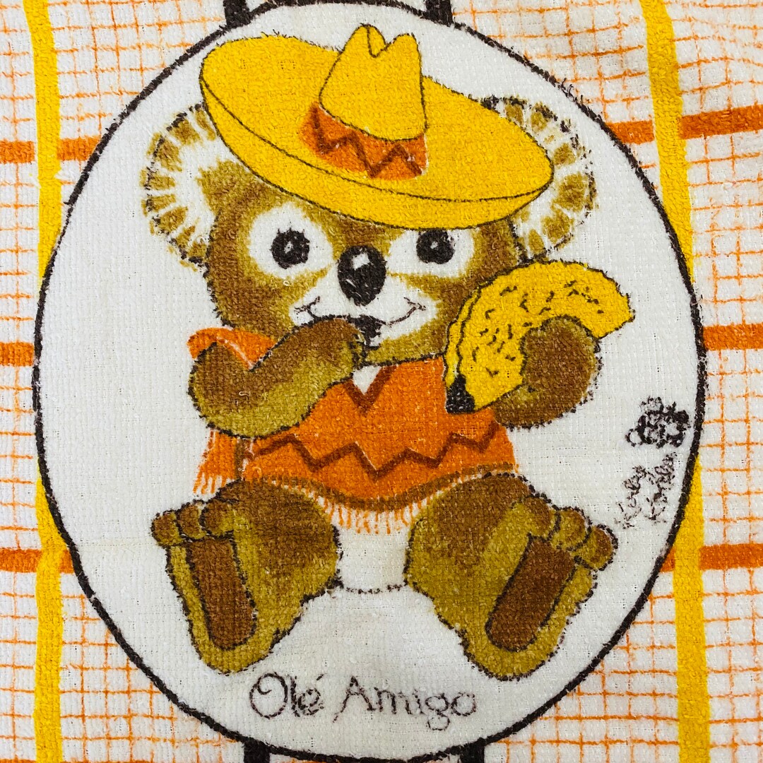 Vintage Kirby Koala Hand Towels Set, Taco Fiesta Fringe - Etsy