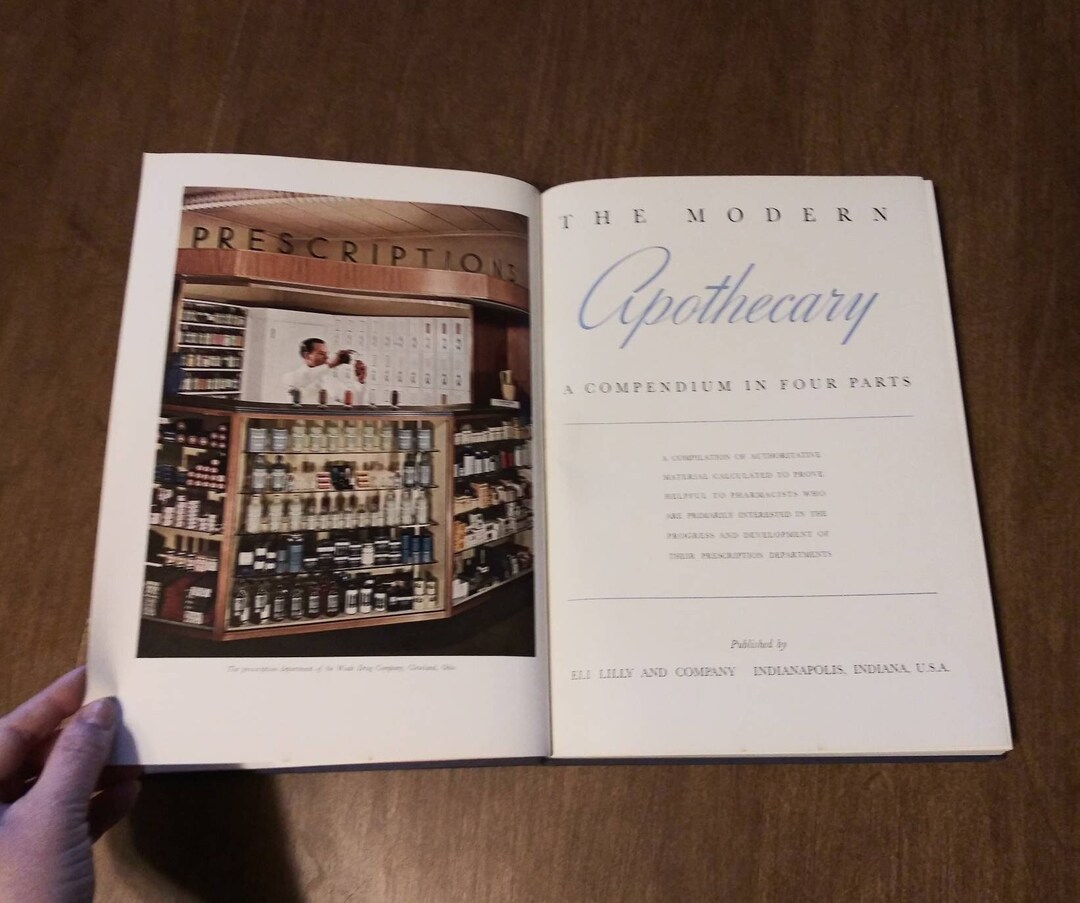 Vintage Pharmacy Book the Modern Apothecary A Compendium 1941 ...