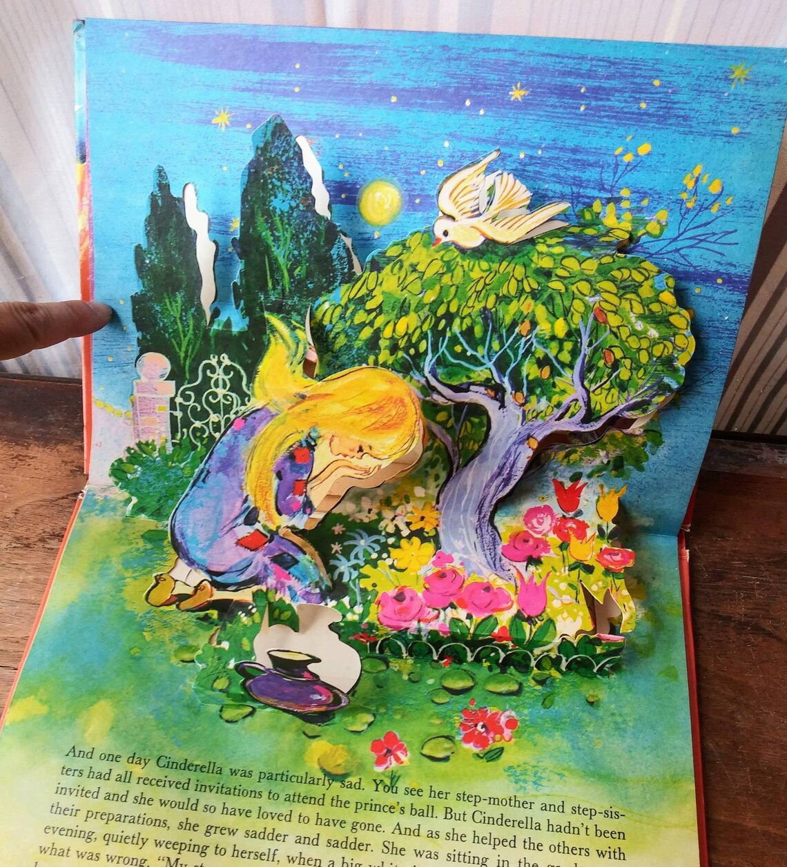 Vintage Fairy Tale Pop up Book Cinderella Colorful Paper - Etsy