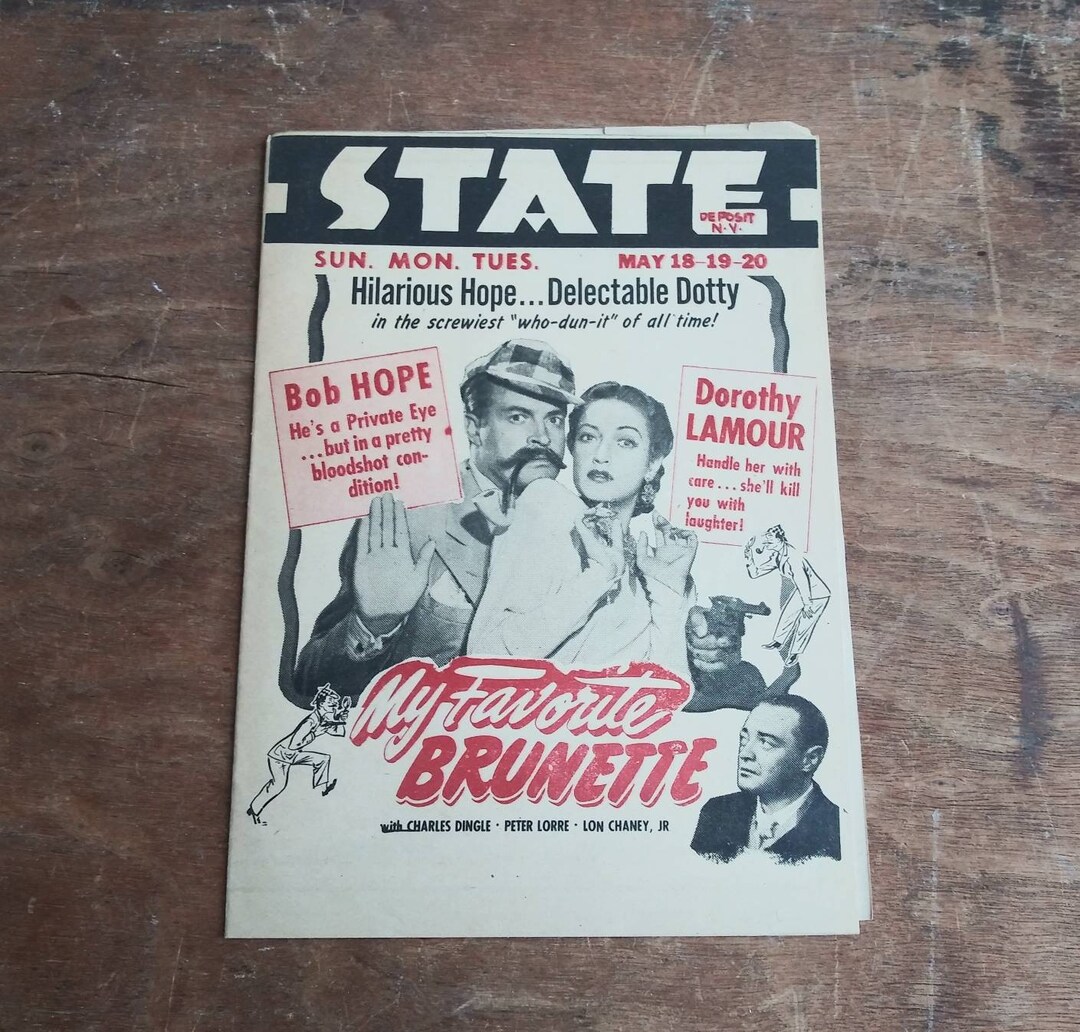 Vintage Movie Handbill Movie Advertising Coming Attractions 1947 STATE ...