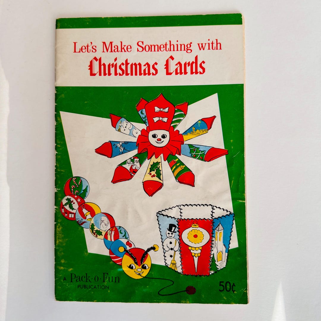Vintage Paper Craft Kit Reuse Greeting Cards Lets Make Something With ...