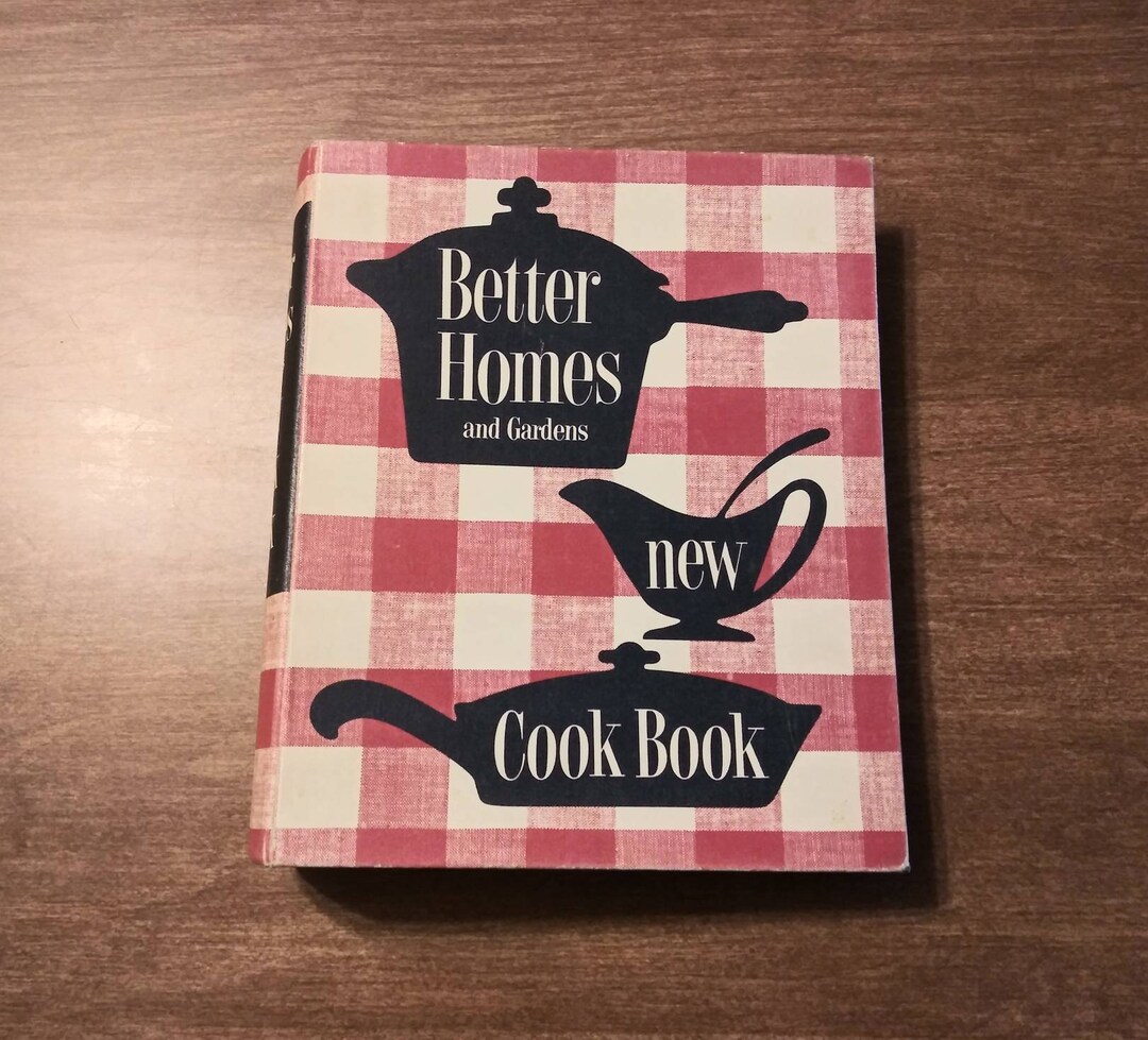 Vintage Cookbook Red & White Gingham Better Homes and Gardens New Cook ...