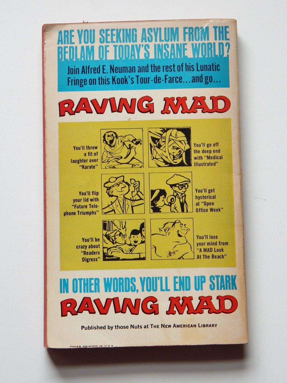 Vintage Book MAD Magazine Raving Mad 60's Mid Century - Etsy