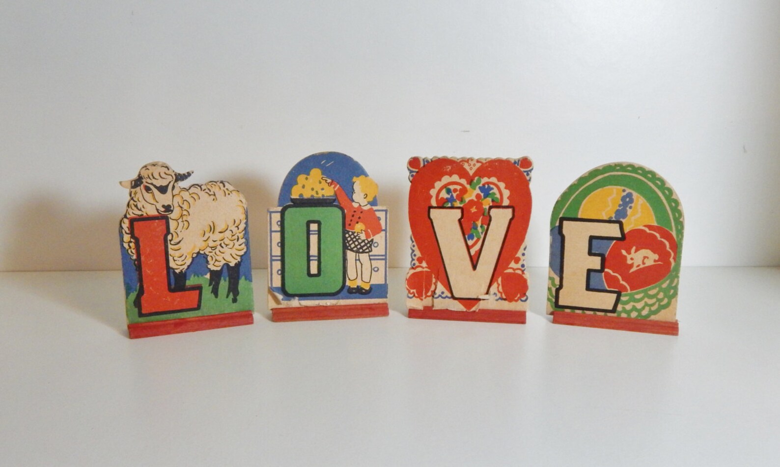 Vintage Toy Alphabet Spelling Primitive Letters Pictures Poems - Etsy