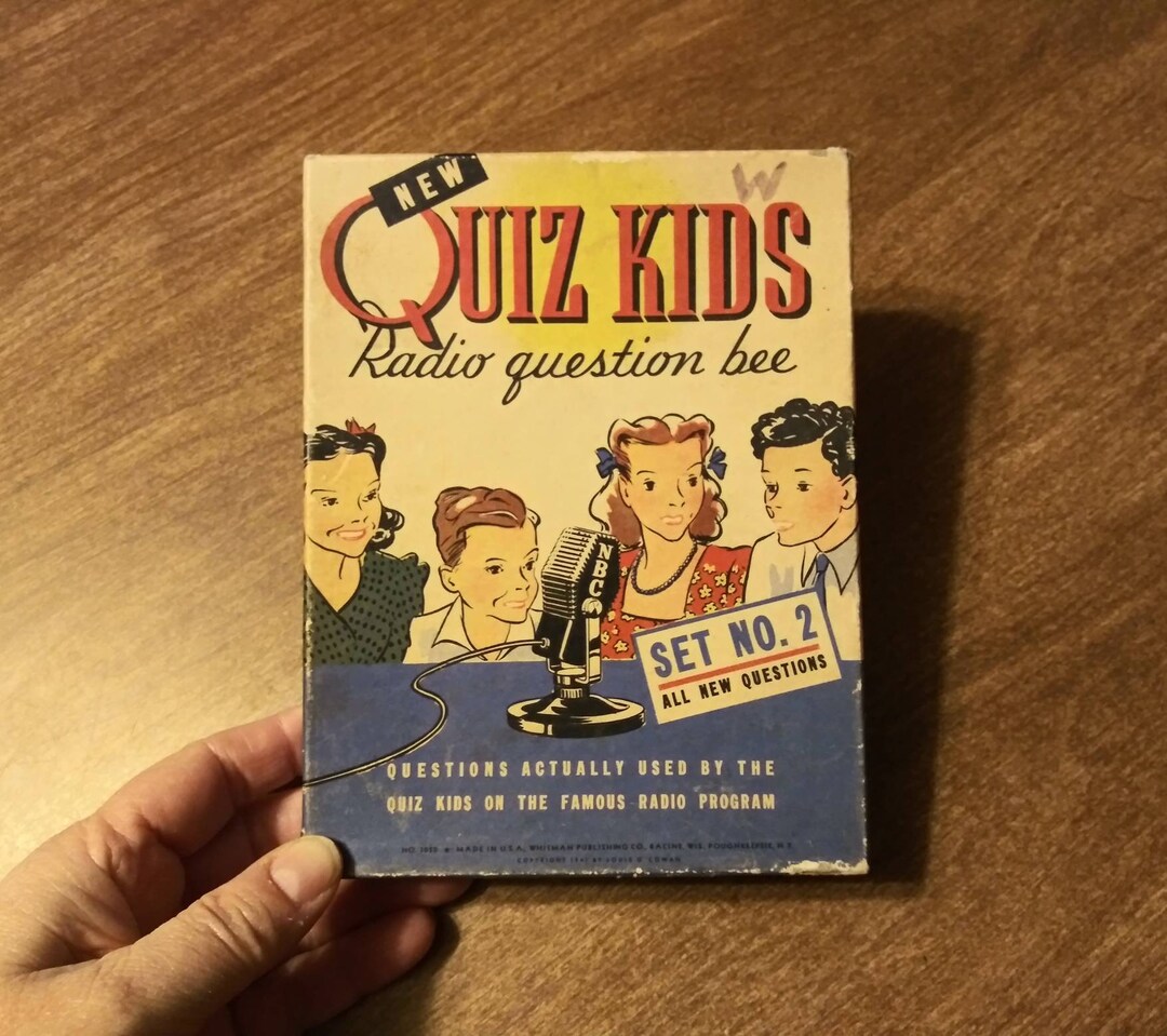 Vintage Quiz Kids Radio Game, 1941 Whitman USA, Set No. 2 - Etsy