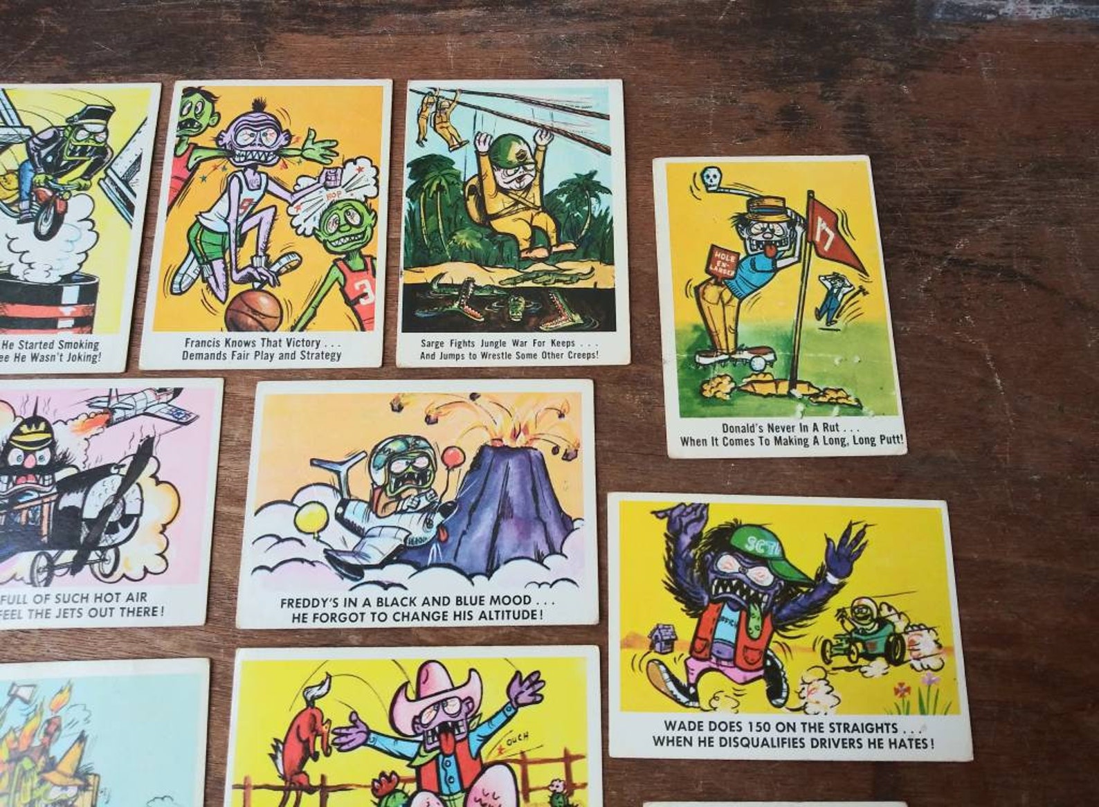 Vintage Weird-ohs Trading Cards PICK ONE 1966 Crazy Creepy | Etsy