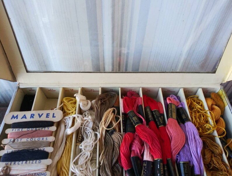 Antique Embroidery Floss Display: American Thread Co. Star Pearl Twist ...