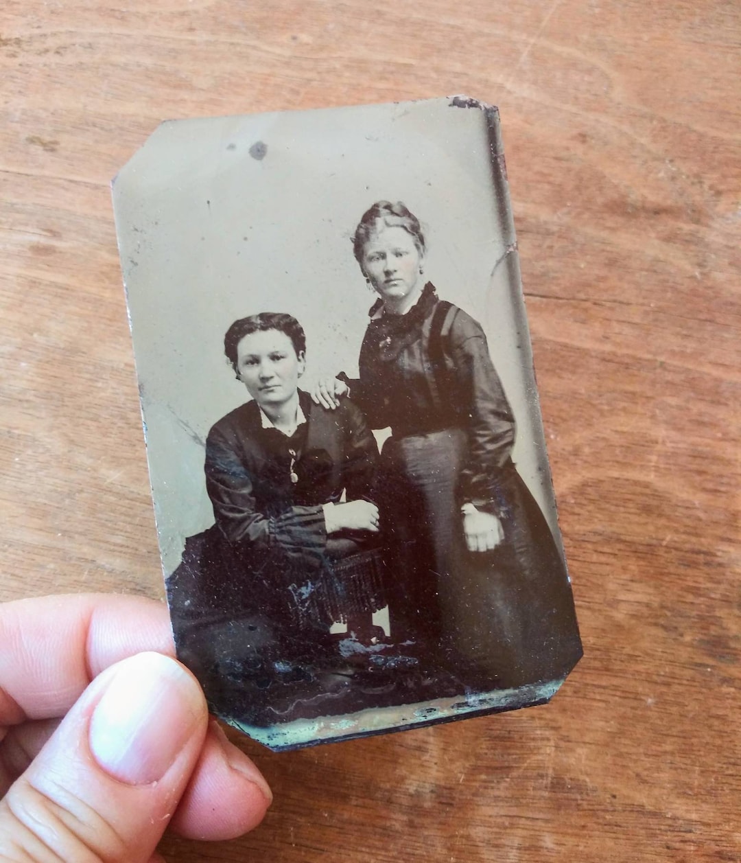 Antique Tin Type Photograph Melainotype Photo Ferrotype Photo Vintage ...