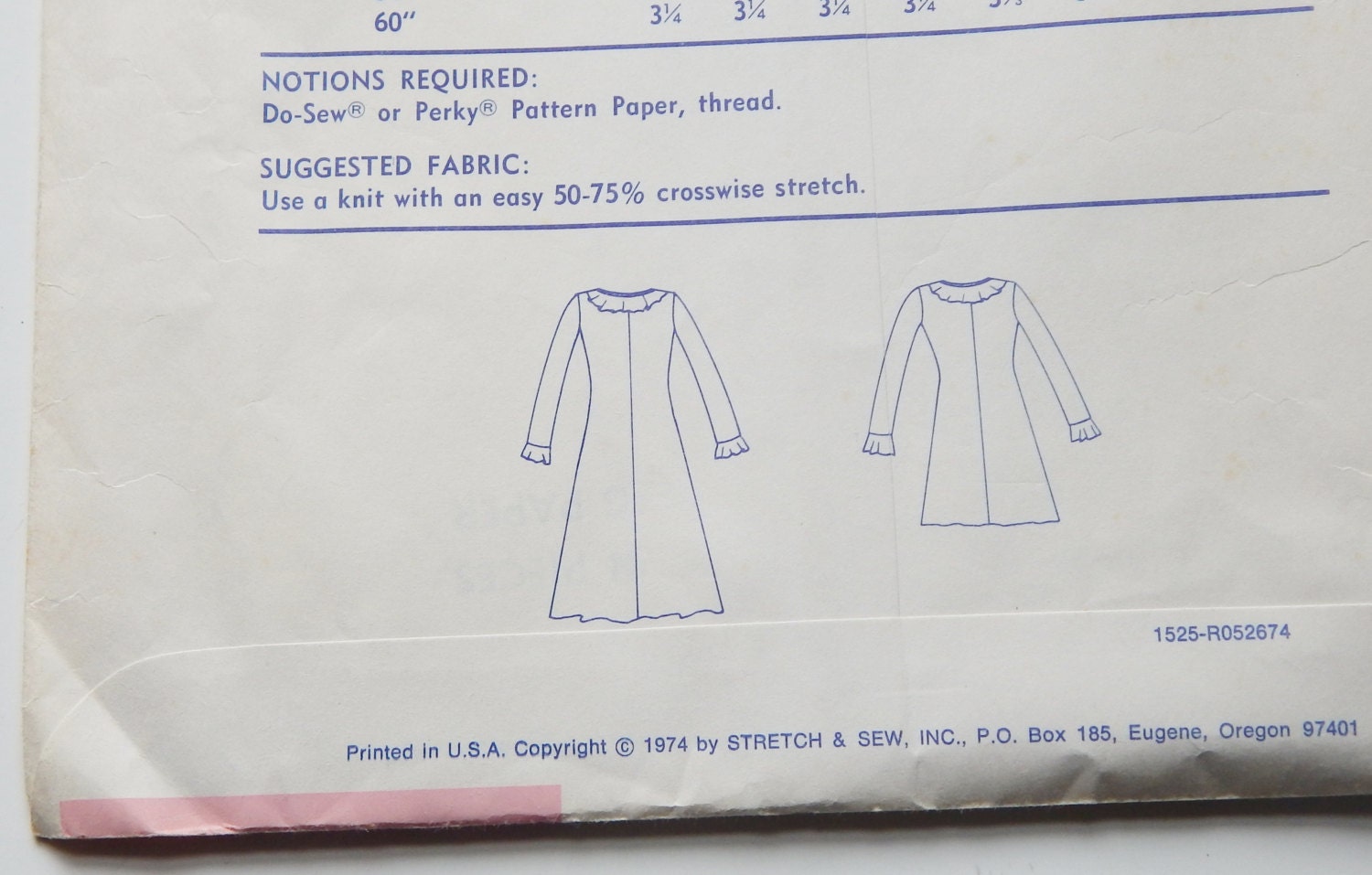 Vintage 1974 Sewing Pattern: Ann Person Stretch & Sew Party Dress - Etsy
