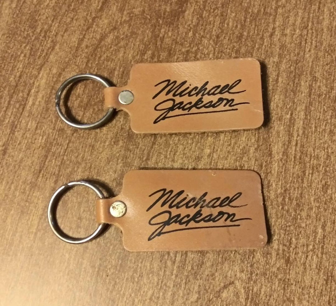 Vintage Michael Jackson Leather Keychain Collectible Musician Swag 70's ...