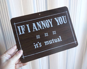Snarky Wall Sign - Etsy
