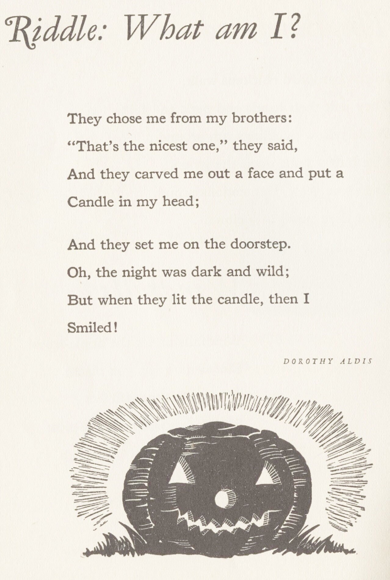 Vintage Halloween Digital Download Pumpkin Jack O Lantern Poem - Etsy