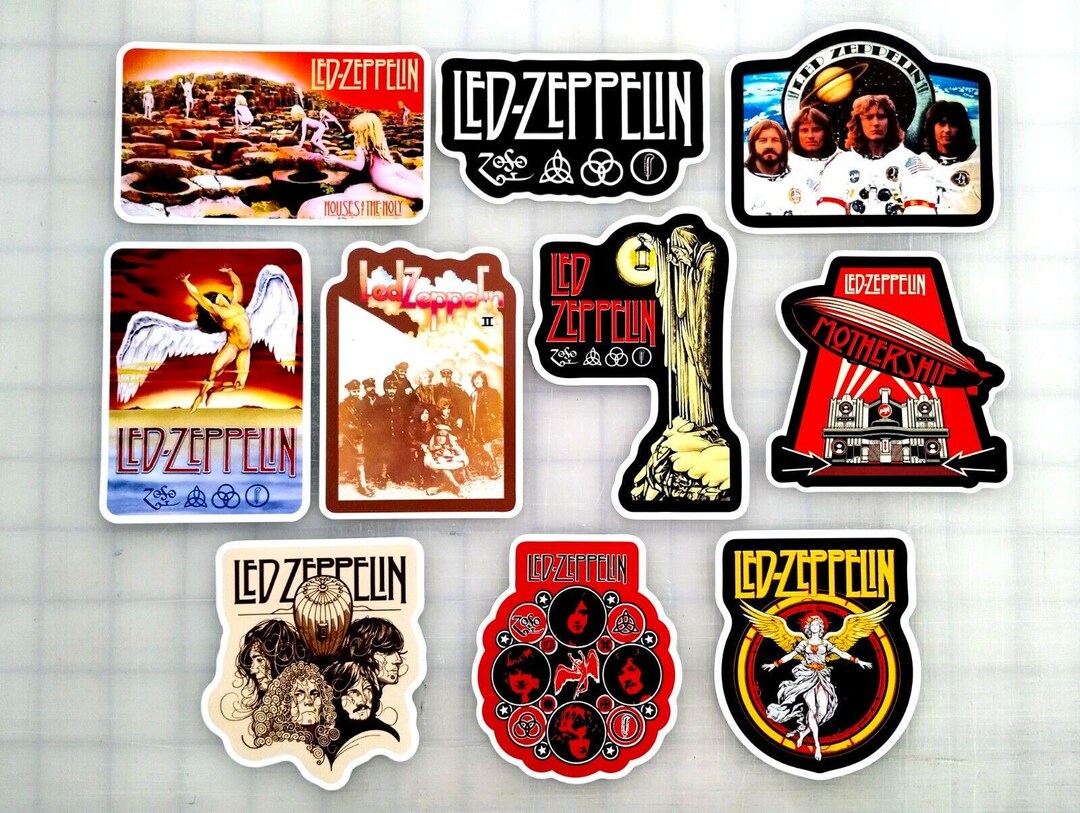 Classic Rock Band Sticker Pack (10 Stickers) Vinyl Decals Legends ...