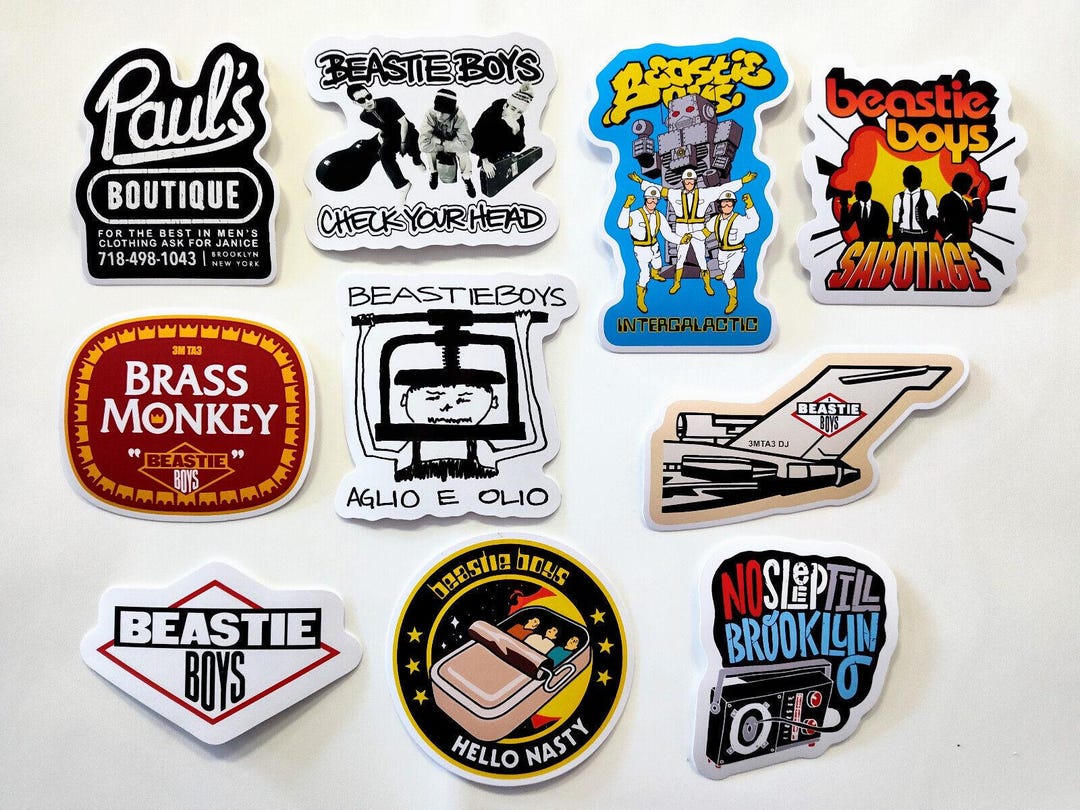 Alternative Hip-hop / Rock Band Sticker Pack (10 Stickers) Vinyl Decals ...