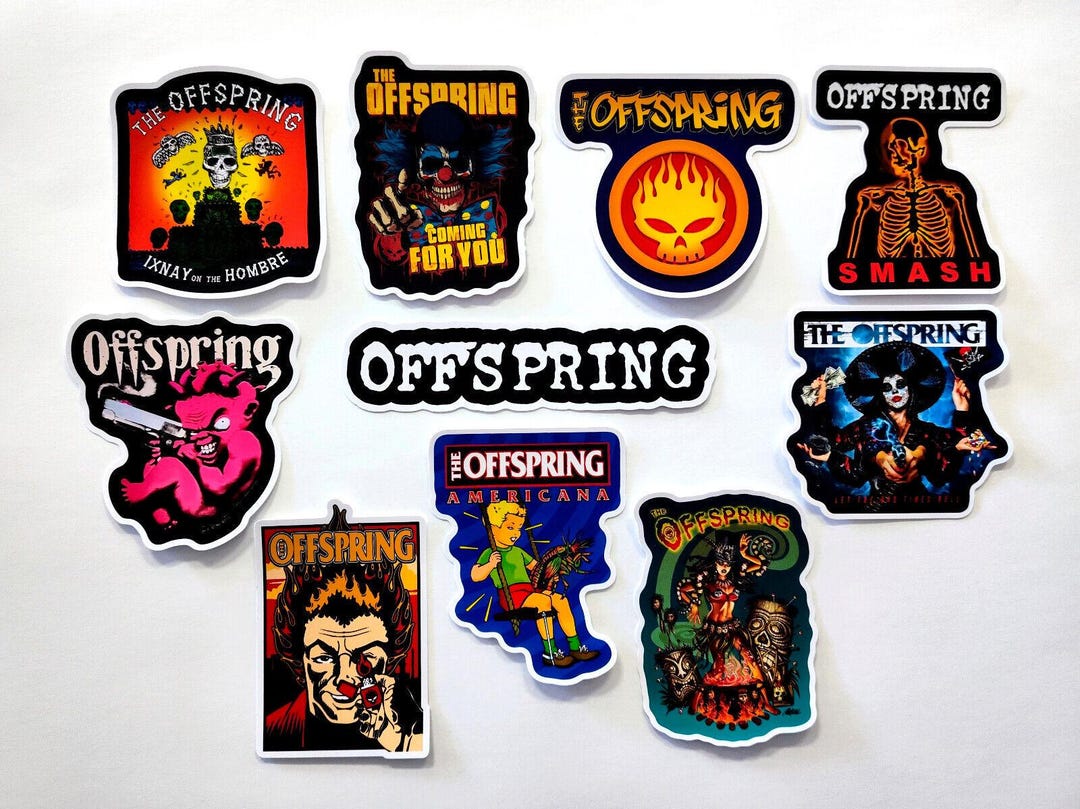 Alternative Punk Rock Band Sticker Pack (10 Stickers) Vinyl Decals ...