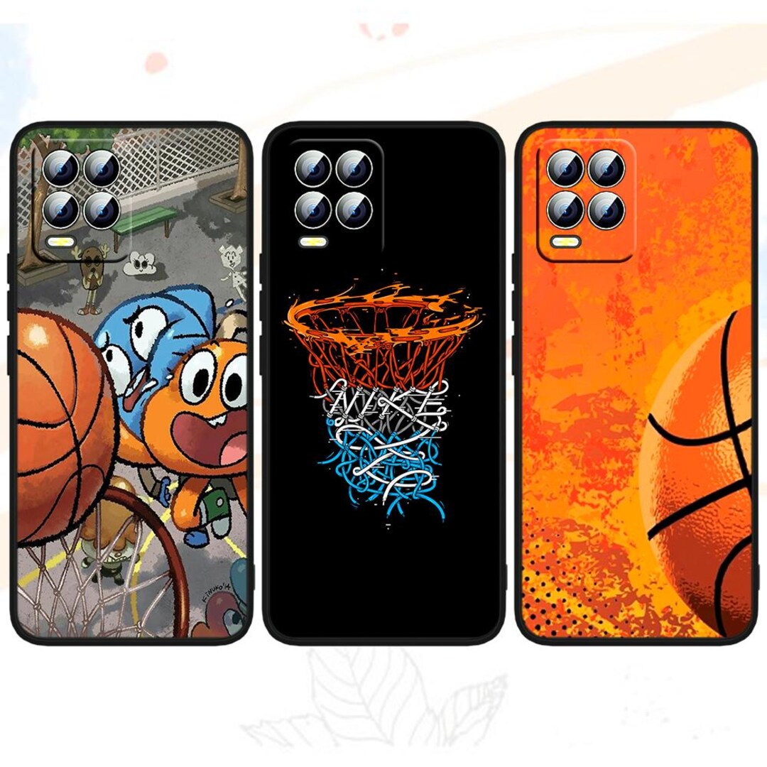 Basketball Fire Court Style Custom Phone Case for iPhone & Samsung ...