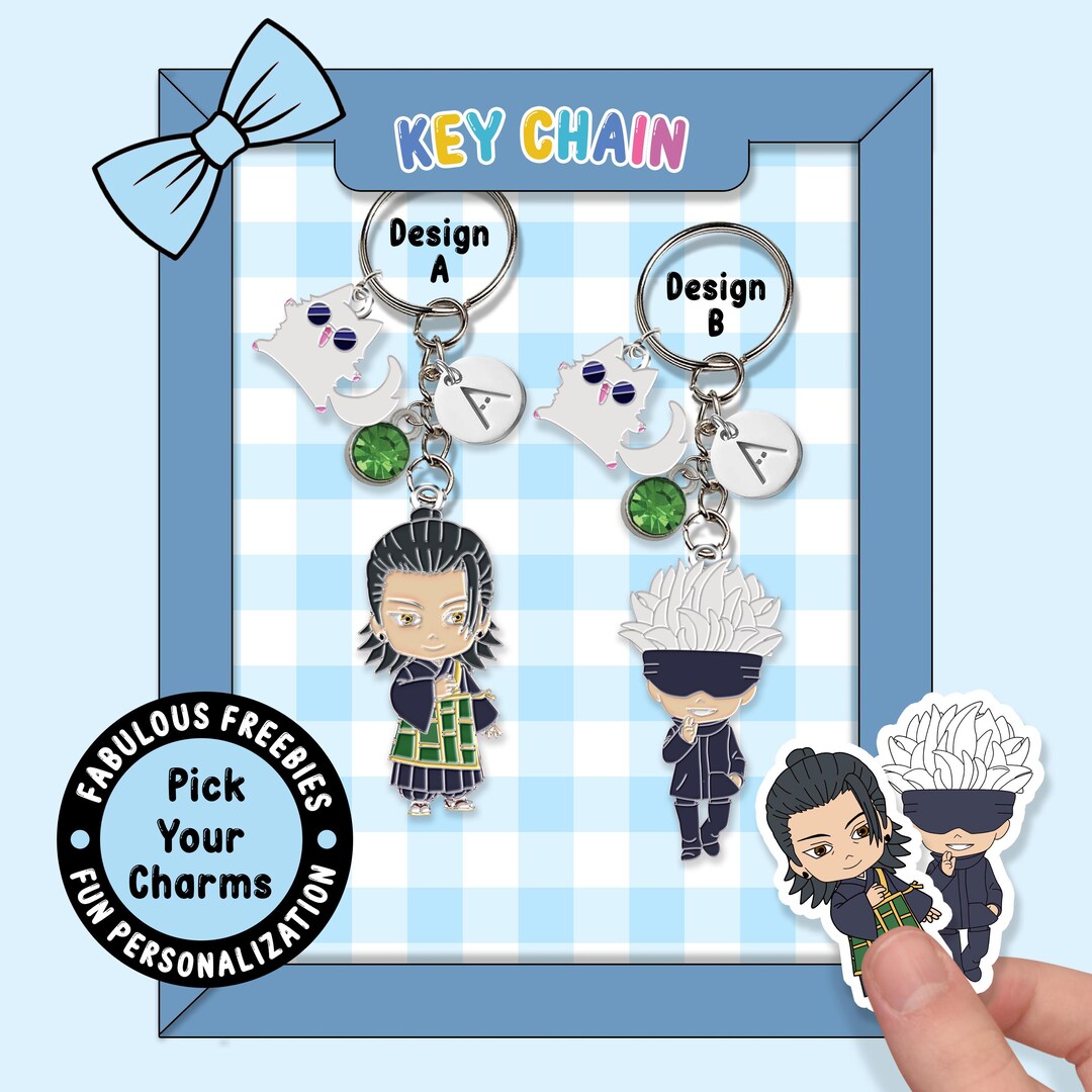 Jjk Gojo Anime Keychain Personalize Keychain Jjk Geto Funny Keychains ...