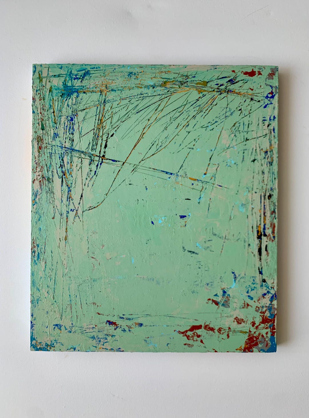 Integrity - Acrylic Landscape Painting on Wood Panel | Rustic Forest ...