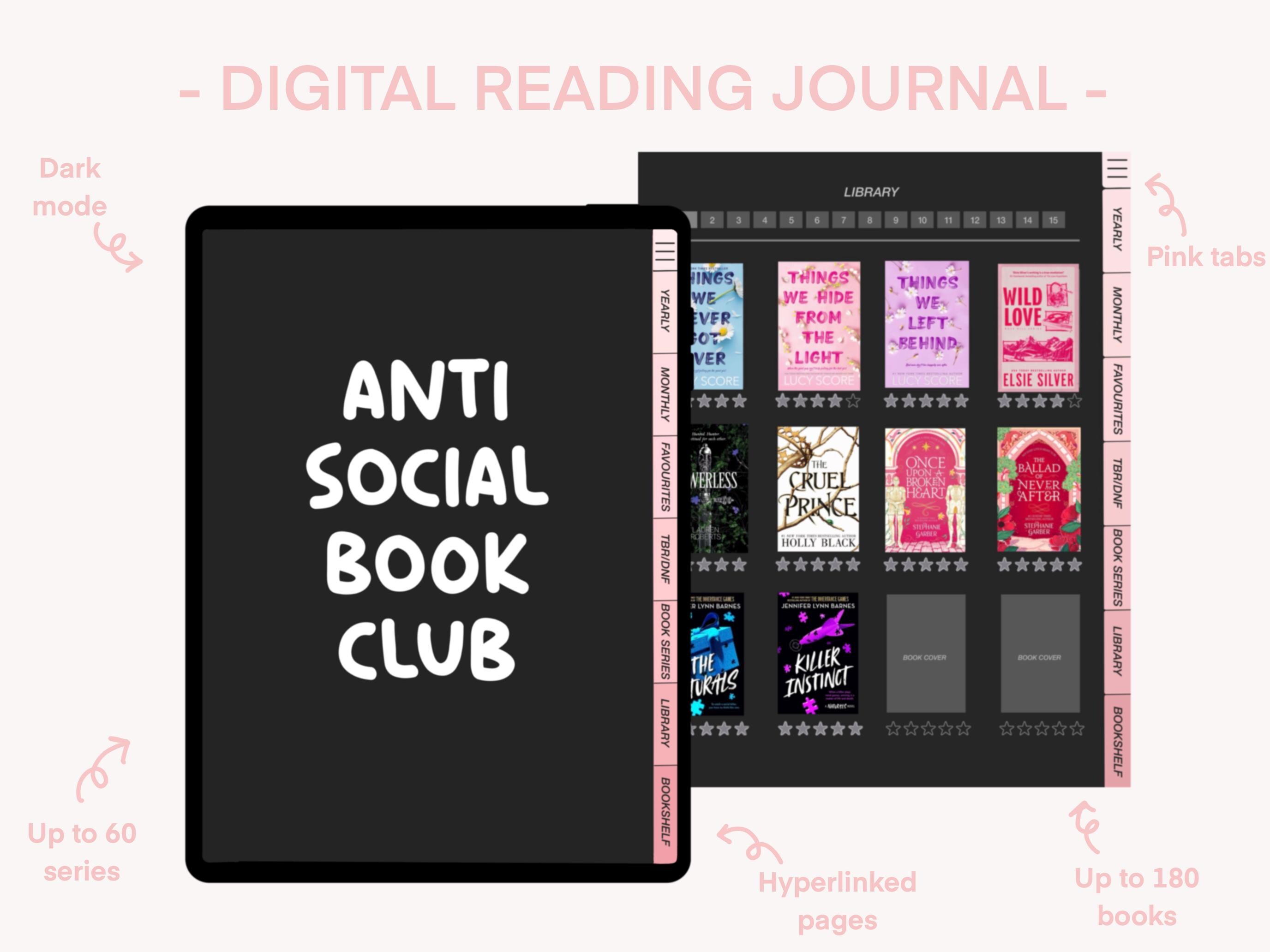 Digital Book Log | Aesthetic Reading Tracker & Journal | Book Review ...