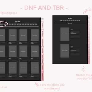Digital Book Log | Aesthetic Reading Tracker & Journal | Book Review ...