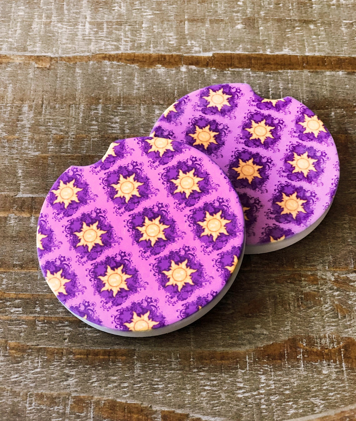 Rapunzel Car Coasters Tangled Car Coasters Custom Coasters | Etsy