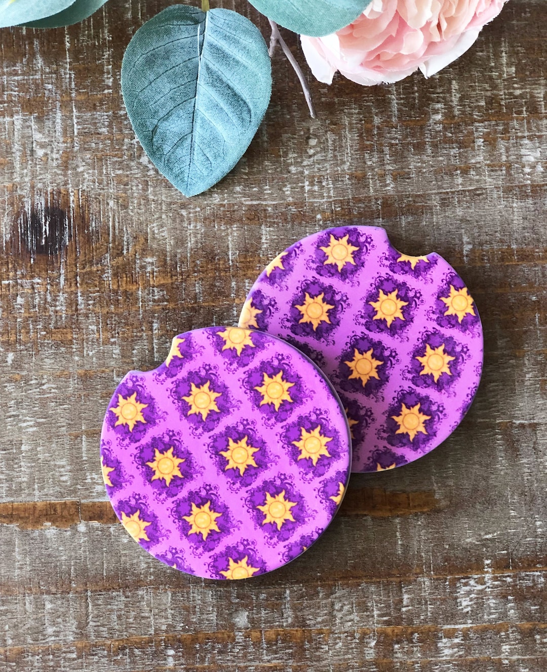Rapunzel Car Coasters, Tangled Car Coasters, Custom Coasters, Disney ...