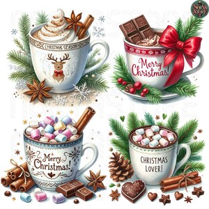 20+ Watercolor Christmas Drinks Clipart Bundle, Christmas Bundle Png ...