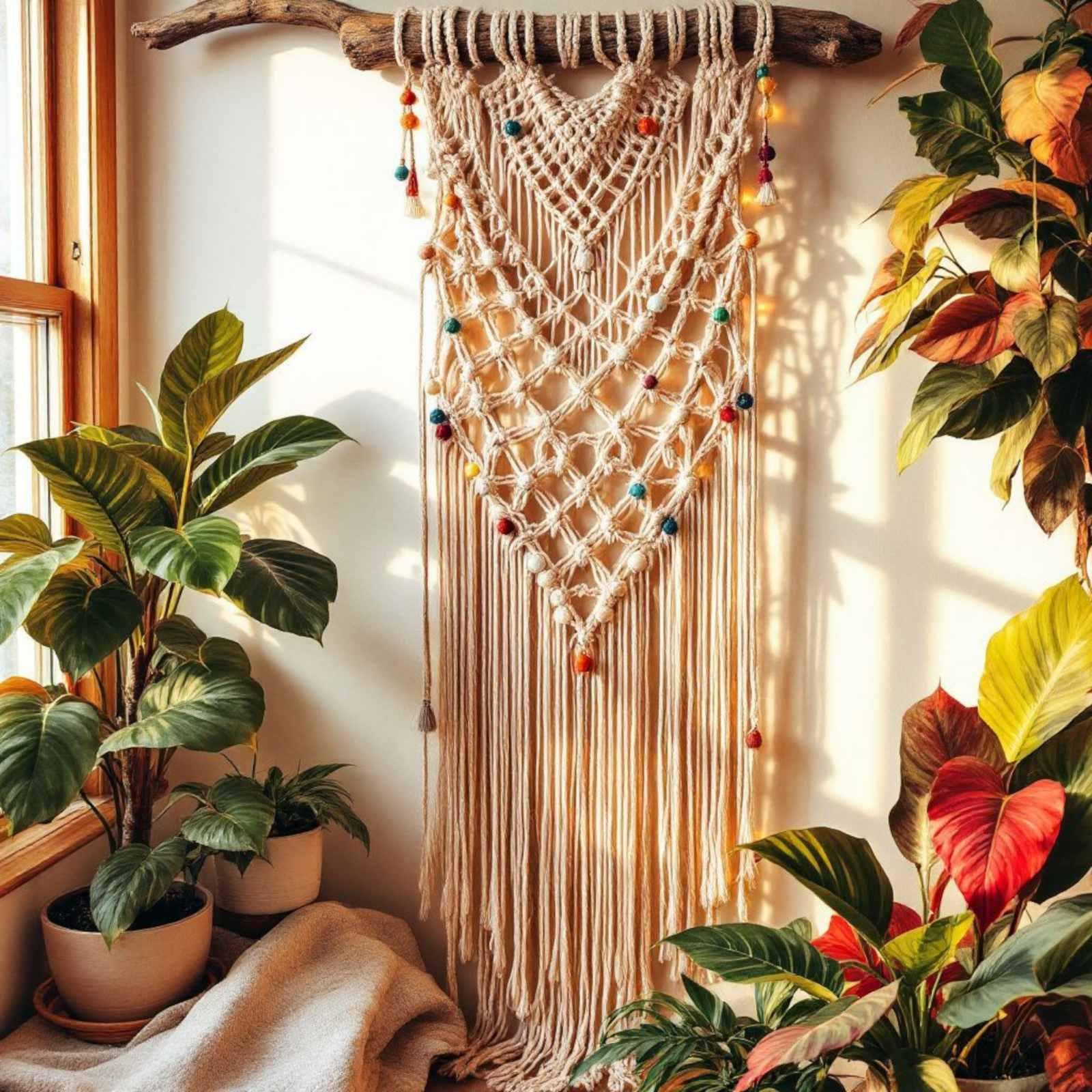 Long Sticks for Macramé, Snags for Macramé, Wooden Stick, Natural Oak ...