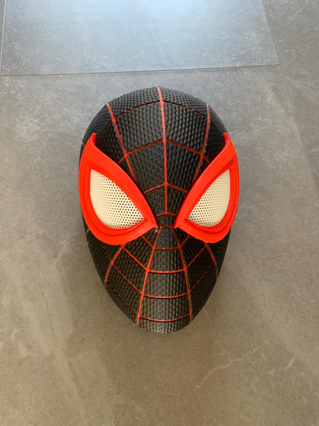 Spiderman (miles Morales) Wearable 3d Printed Magnetic Mask - Etsy