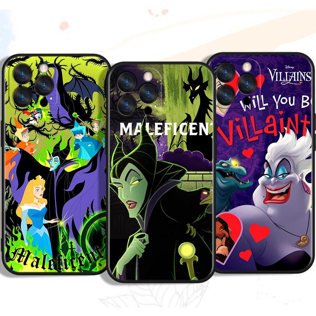 Custom Cartoon Disney Villains Phone Cases for Iphone, Samsung & Google ...