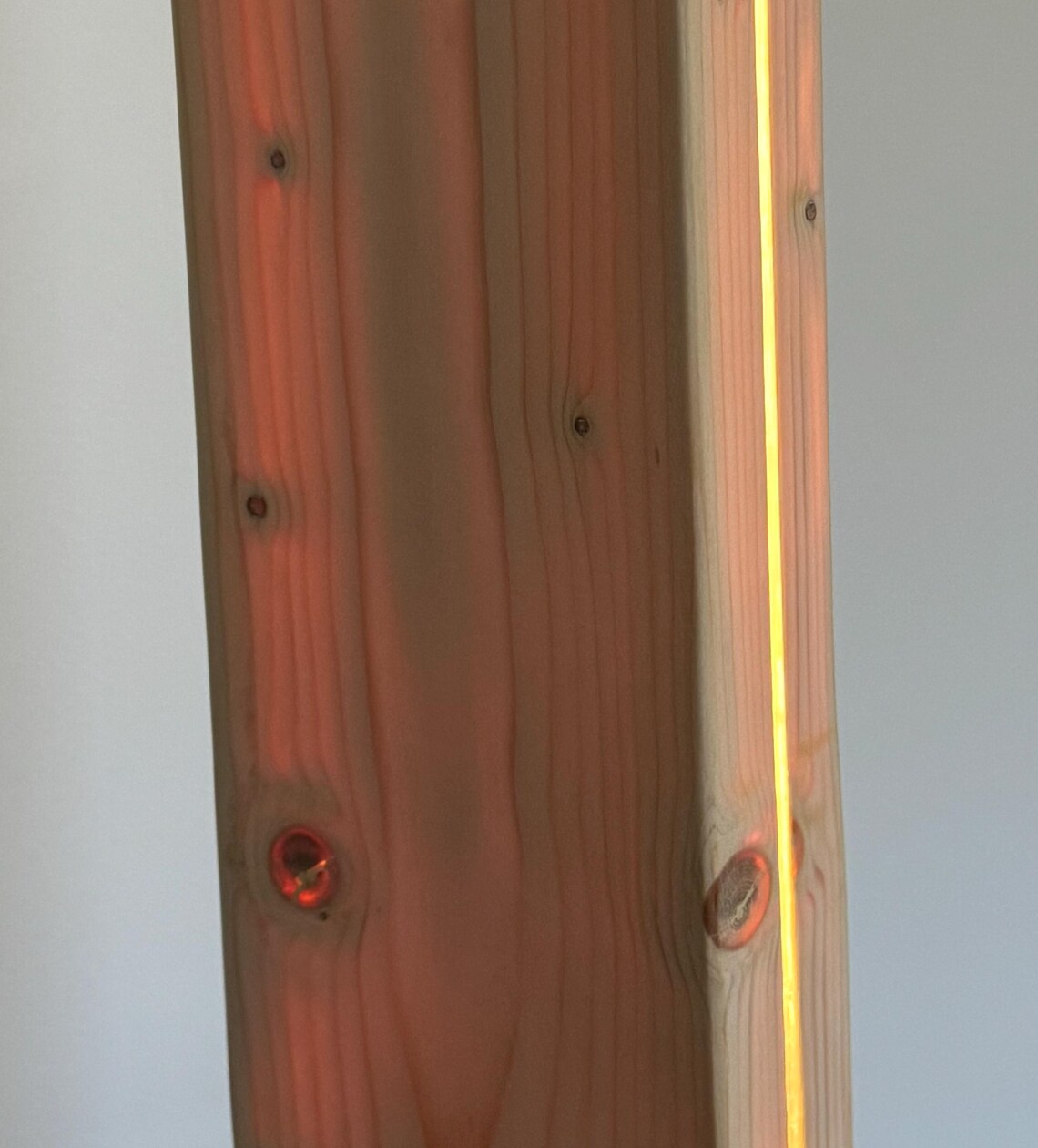 Handcrafted Designer Pine Wood LED Lamp – A Unique Masterpiece by ...