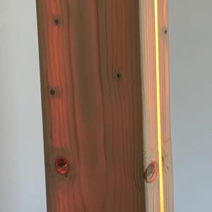 Handcrafted Designer Pine Wood LED Lamp – A Unique Masterpiece by ...