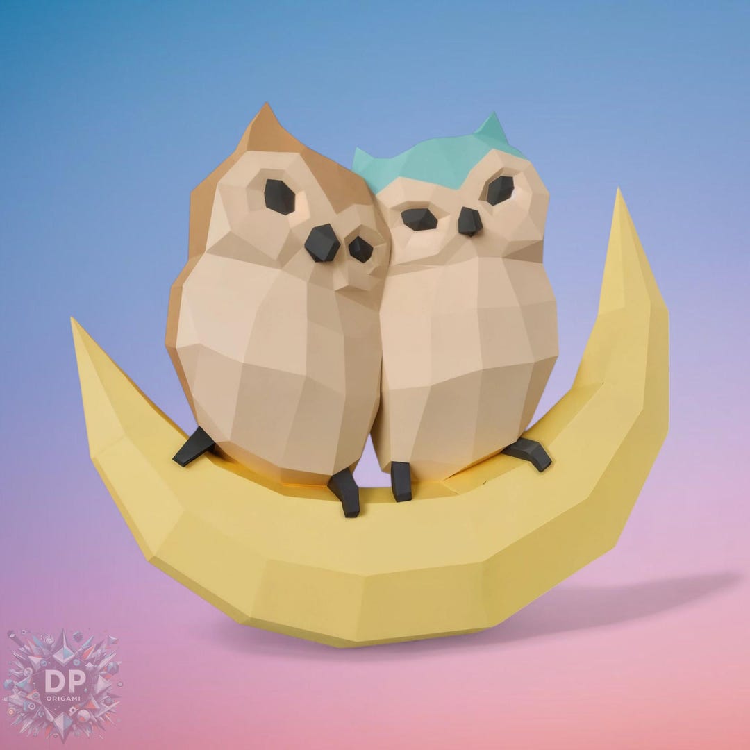 Birds Polygonal DIY Paper/diy 3D Birds Statues/diy Gift Paper Birds ...