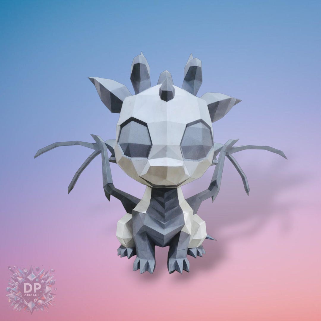 Dragon Polygonal DIY Paper/diy 3D Dragon Statues/diy Gift Paper Dragon ...