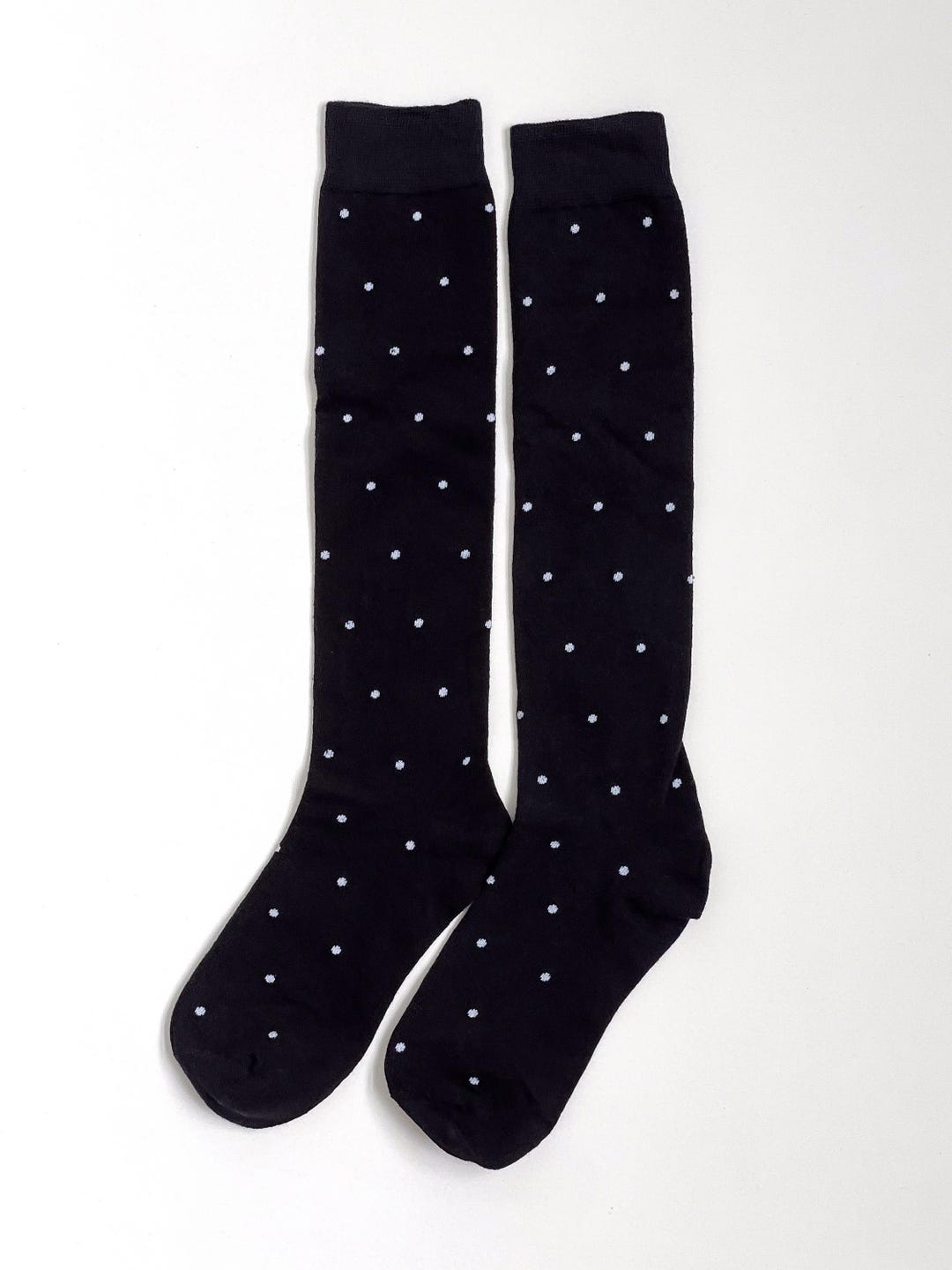 Cotton Polka Dot Knee Socks: Warm Soft Socks for Women's Gift - Etsy