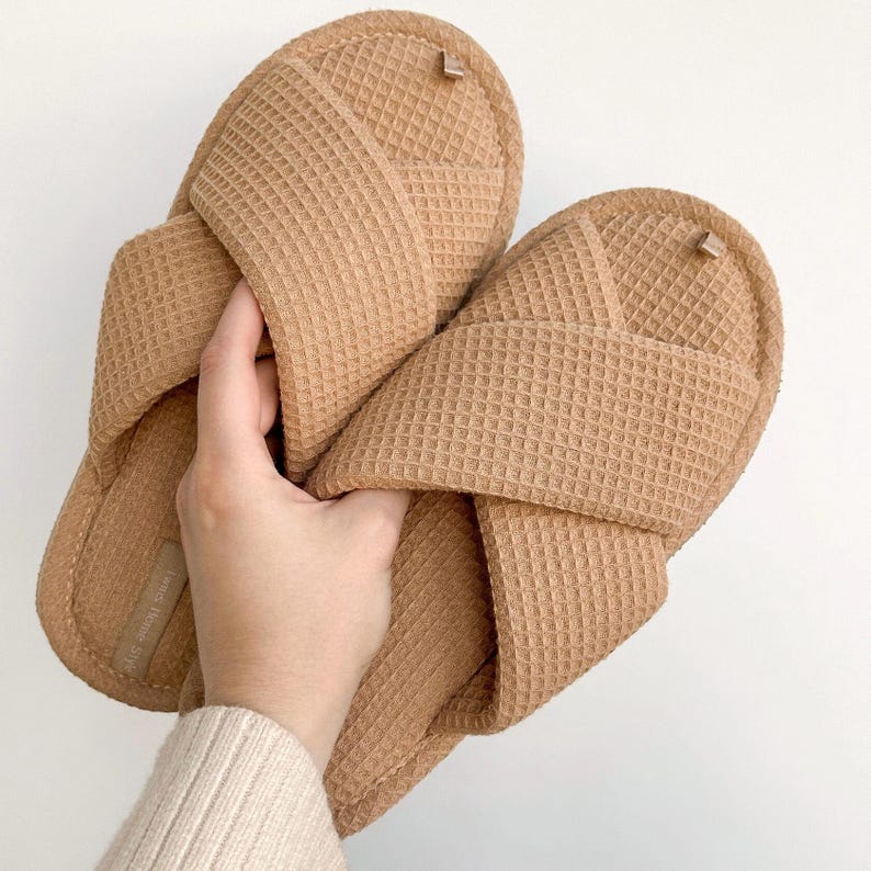 Women’s Cotton Indoor Slippers: Breathable Soft-touch House Shoes - Etsy