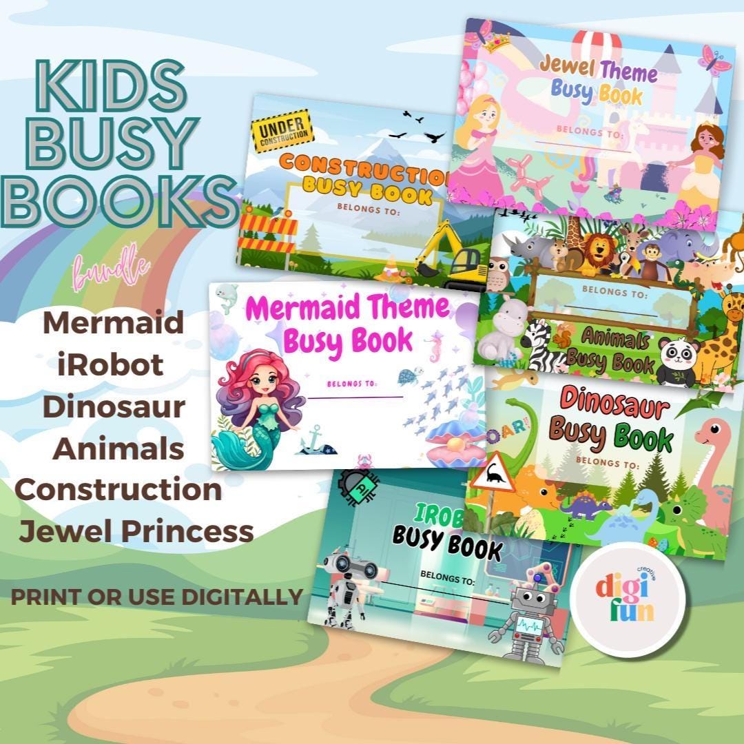 Kids Busy Book Printable | Preschool Learning Activities | Toddler ...