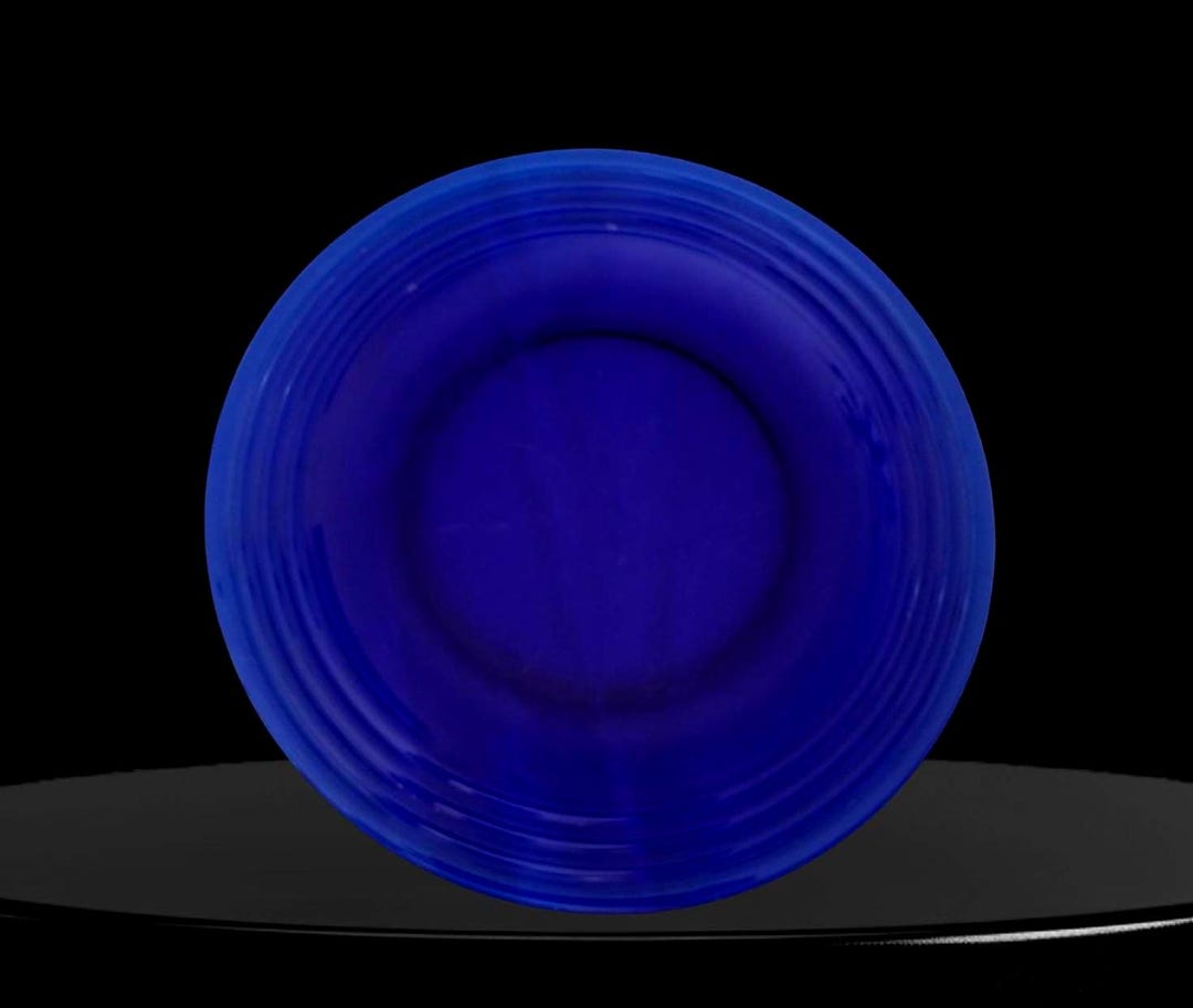 Cobalt Blue Glass Centerpiece Plate Vintage Made in Italy, Artistic ...