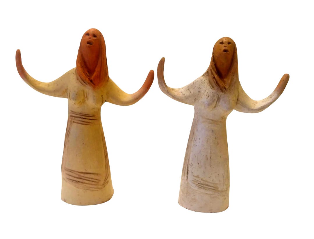 Vintage Terracotta Statue by GAZZARRI Italy, Author's Sculpture of a ...