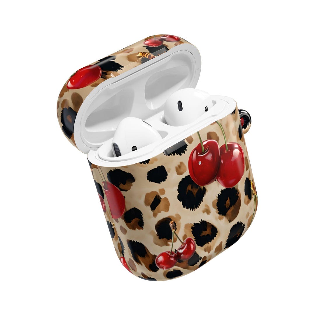 Animal Print AirPod Cases - Cheetah & Leopard Protective Cover, Cute ...